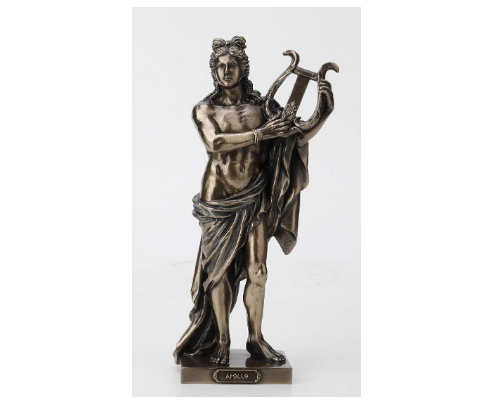 Greek God Apollo Playing Lyre